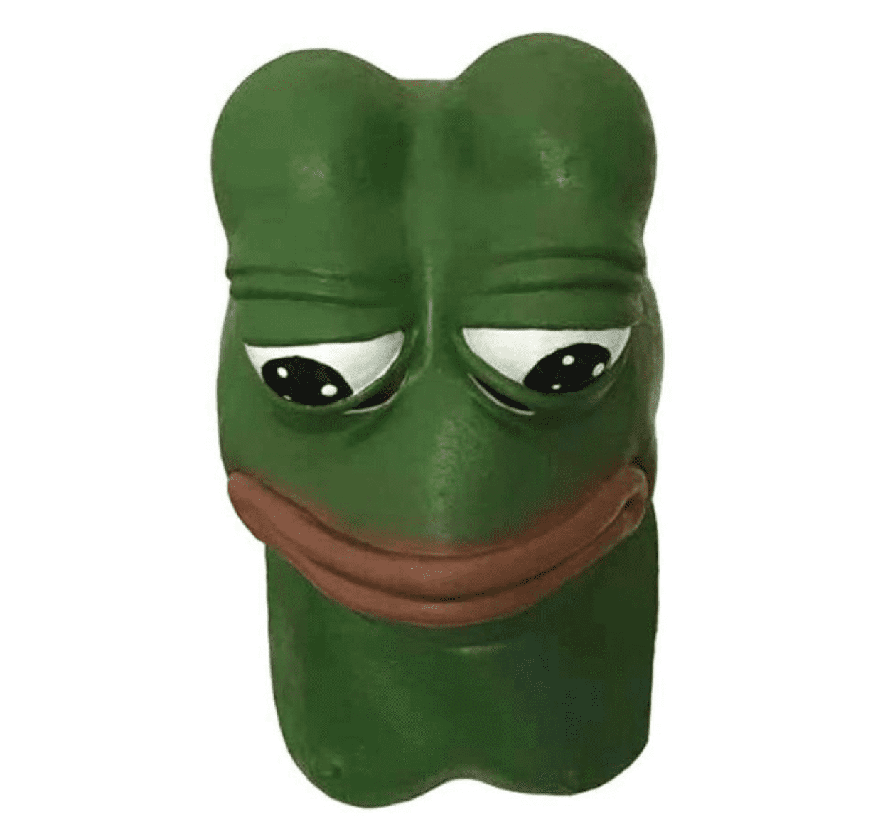 Buy Realistic Rubber Animal Frog Latex Mask, Comic Frog Troll Face Meme ...