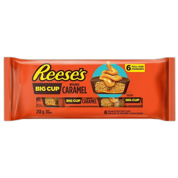 REESE'S Big Cups Caramel Multi 6's, 238g - Walmart.ca