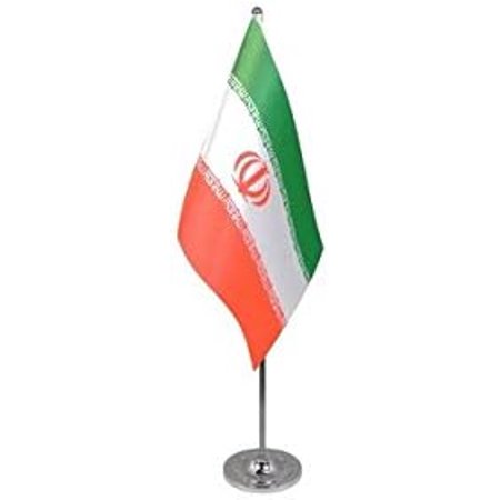 Iran Prestige Table Flag 6'' x 9'' Satin - Iranian - Persian Desk Flag ...