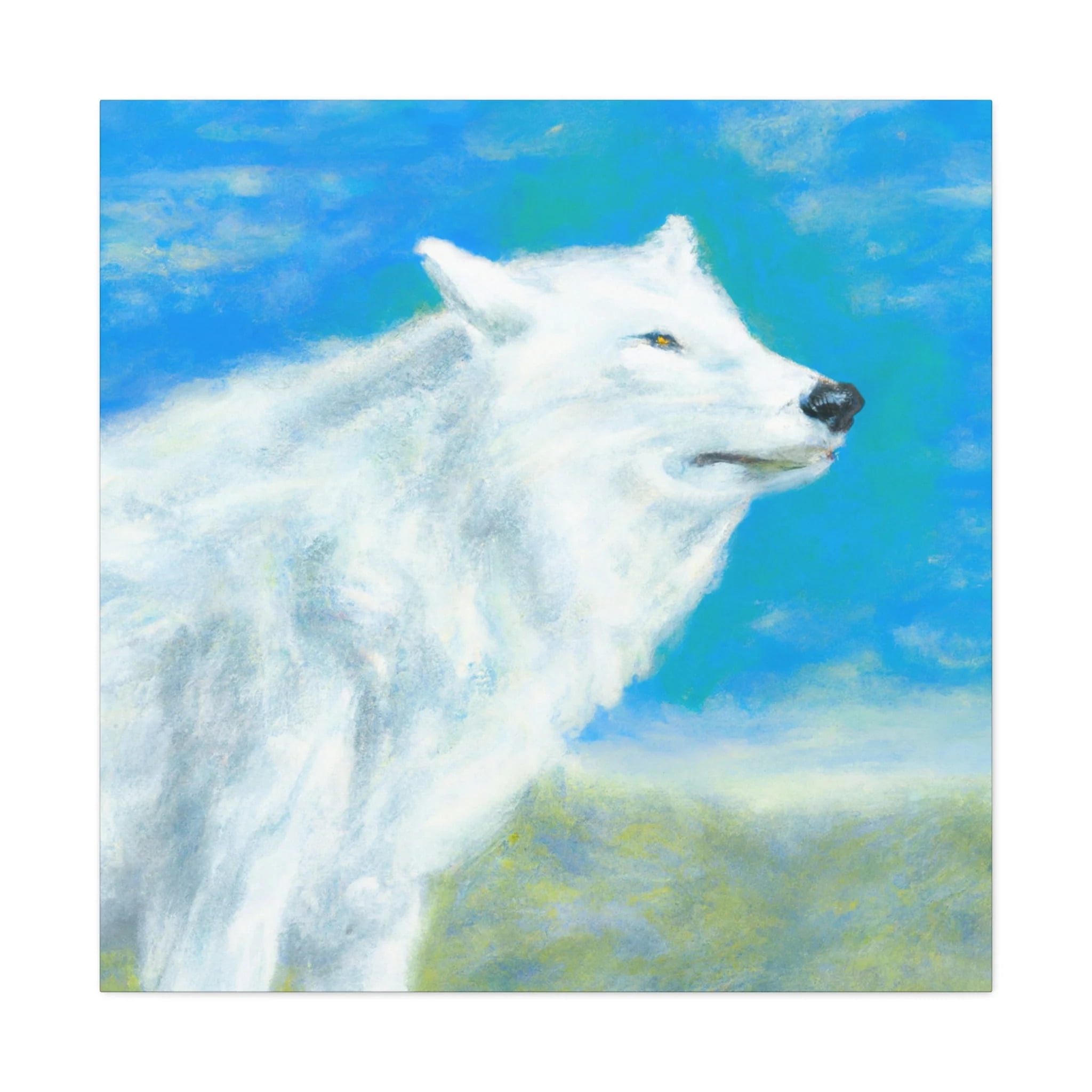 Arctic Wolf Illuminated - Canvas - Walmart.com