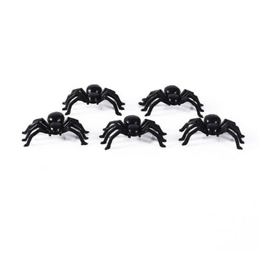 OTVIAP 50pcs 2cm Small Black Plastic Fake Spider Toys Funny Joke Prank ...