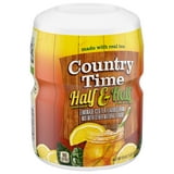 Country Time Instant Half & Half Lemonade Iced Tea, Sugar Flavored, 19 ...