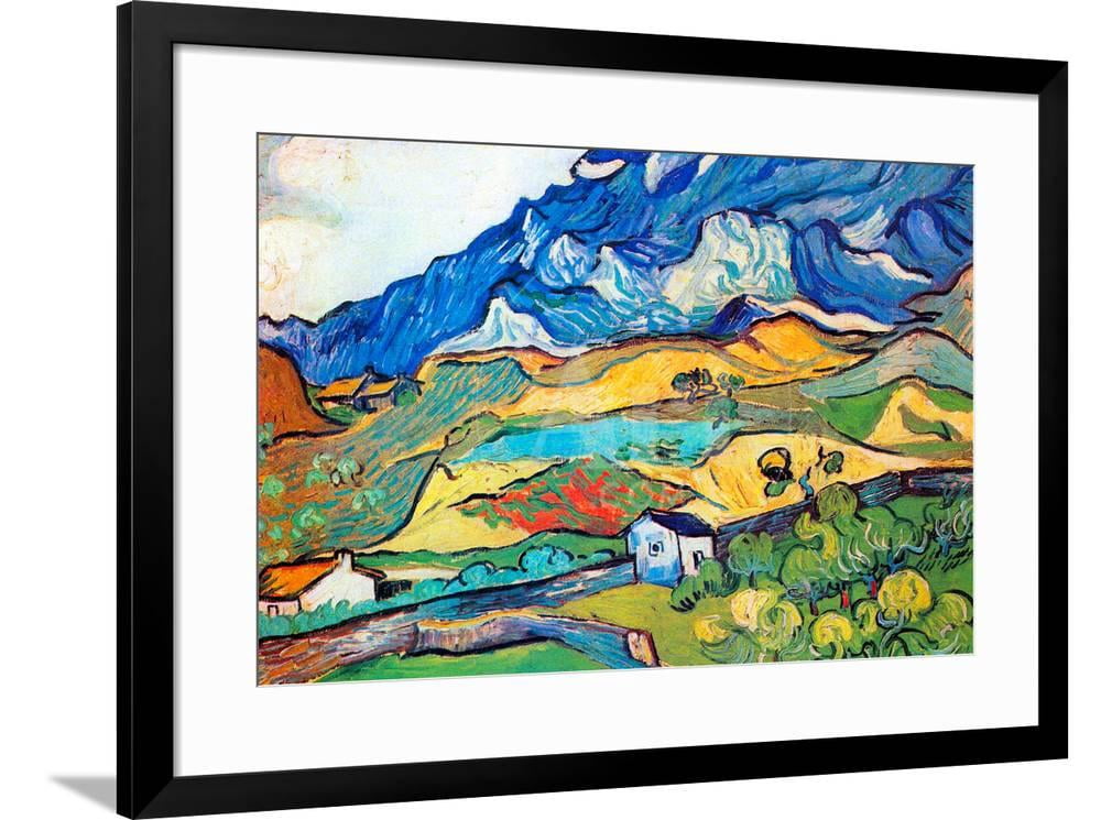 Vincent Van Gogh Les Alpilles a Mountain Landscape near SaintRemy ...