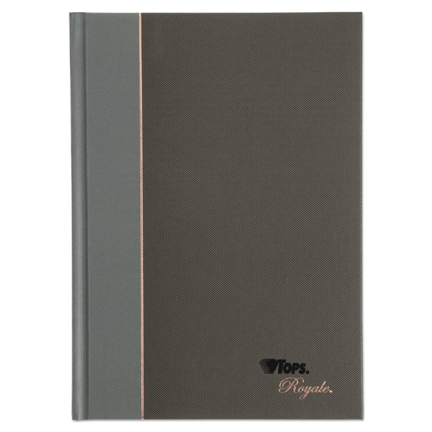 Tops Business Forms Royale Casebound Business Notebook, College, Black ...