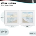 Stupell Industries Beautiful Beach Inspirations 2 Piece White Framed ...