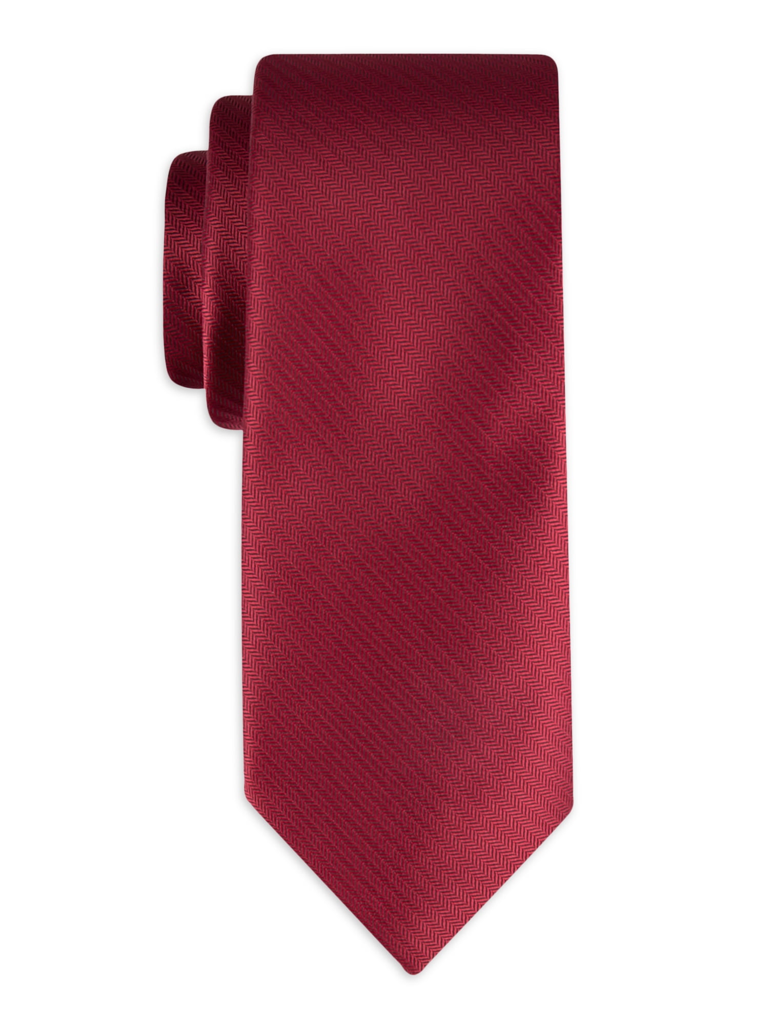 George Men's Solid Red Slim Necktie - Walmart.com