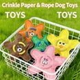 Brown Interactive Throw & Retrieve Dog Toy With Flying Disc, Rope ...