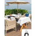 60x102 Inch Outdoor Tablecloth with Umbrella Hole Zipper Rectangle ...