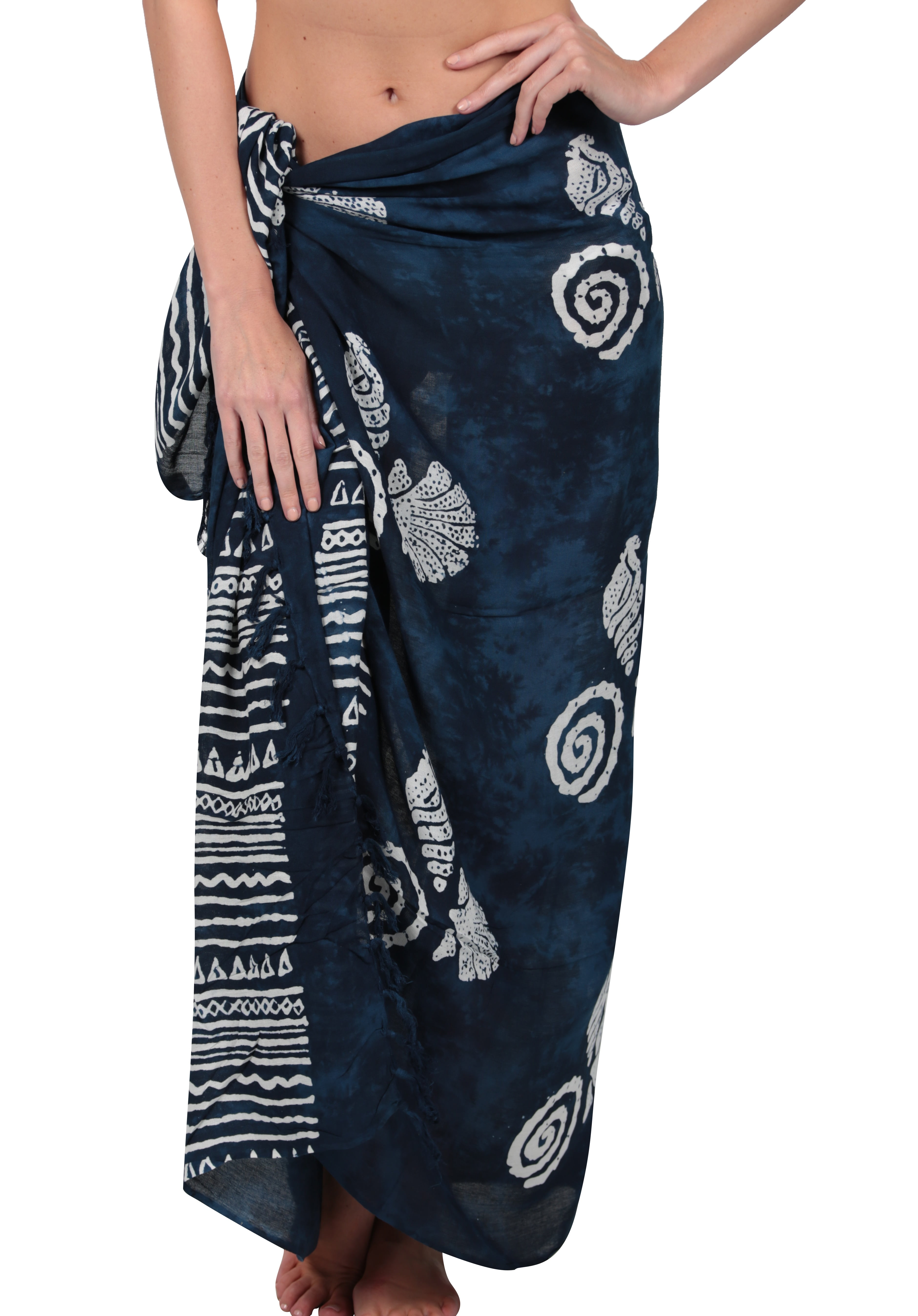 Ingear Long Batik Print Sarong Womens Swimsuit Wrap Cover Up Pareo ...