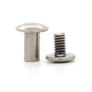 50 Pack of Silver Aluminum Screw Posts, 65mm Metal Chicago Screw Post ...