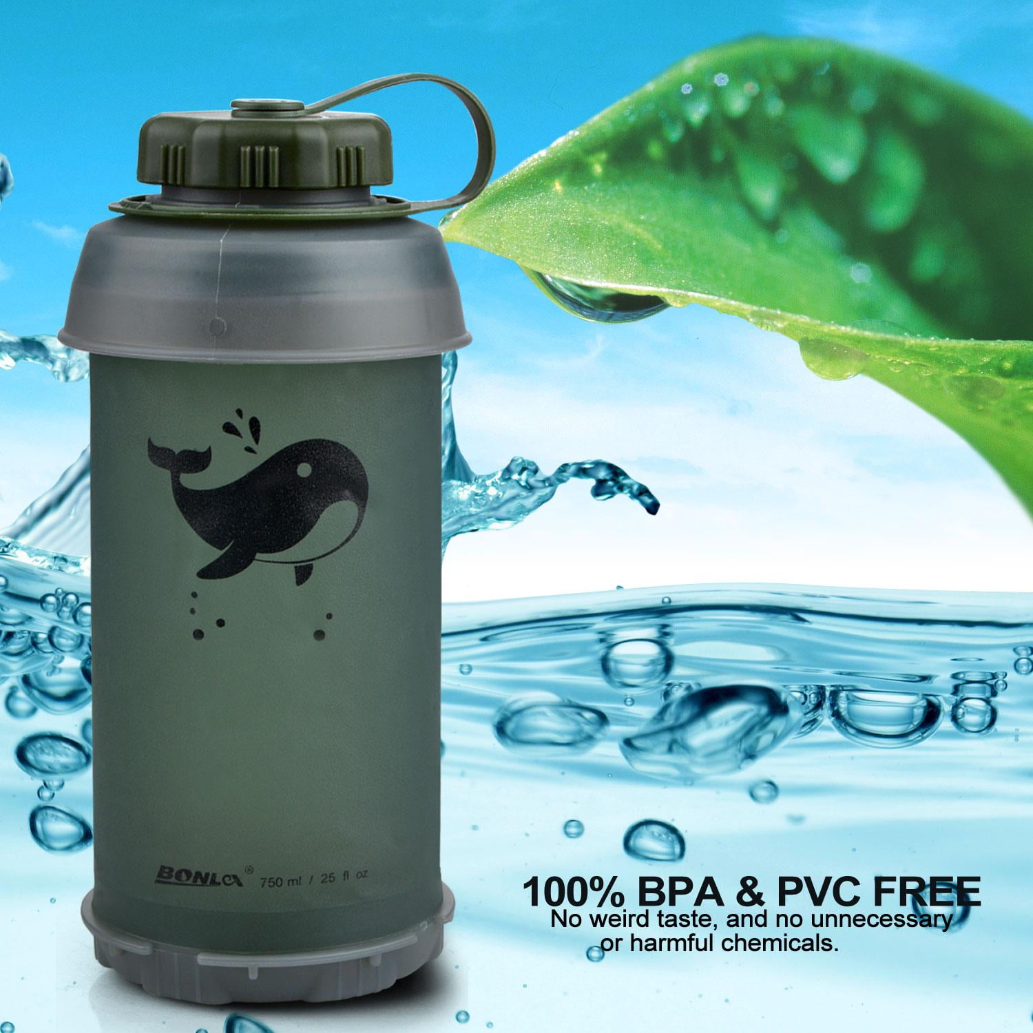 Outdoor 750ML Collapsible Soft Water Bottle Sports Water Cup Portable ...