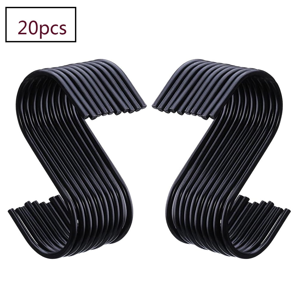 Click here for Jiaia 20 Pack Black S Hooks S Hanging Hooks S Shap... prices