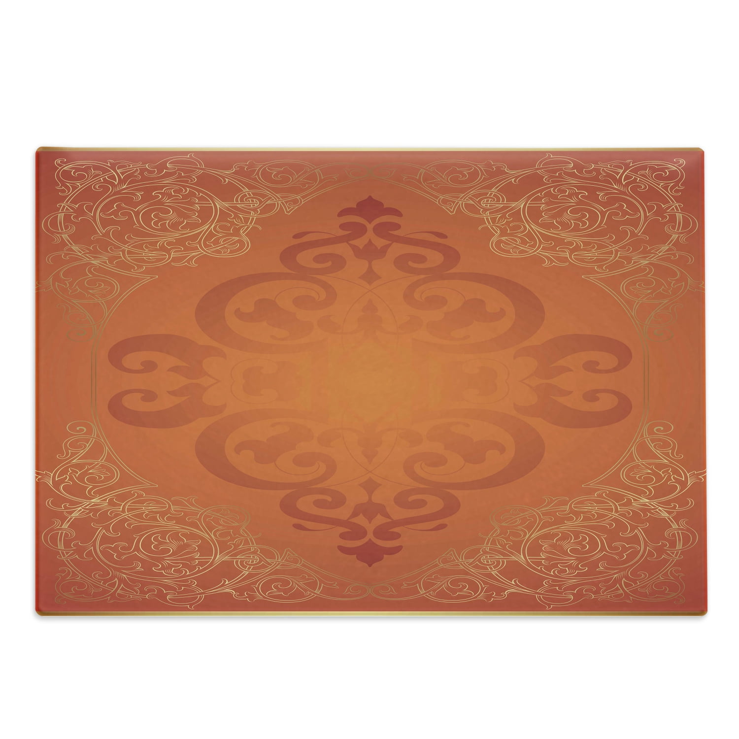 Orange Cutting Board, Royal Antique Motifs with Victorian Swirls ...