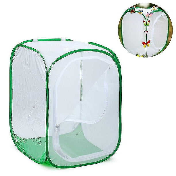 Tall Large Butterfly Habitat Cage Collapsible Terrarium Pop-up Lnches ...