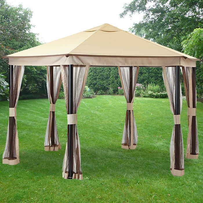 Garden Winds Replacement Canopy Top for Hexagon Pavillion - Riplock 350 ...