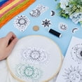 2 Sheets Tarot Sun Moon Phase Water Soluble Embroidery Patterns ...