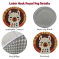 Beginner Friendly DIY Latch Hook Rug Kit,Two Penguins 50x50cm All-in ...