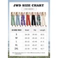 JWD Women's Wide Leg Pants With Pockets High Waist Adjustable Knot ...