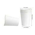 100 Pcs 210ML Disposable Paper Cups, Hot Cold Beverage Drinking Cup for ...