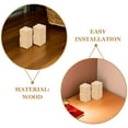 ETHZZLE 4Pcs Wood Bed Raising Blocks Furniture Risers Strong Easy Tool ...