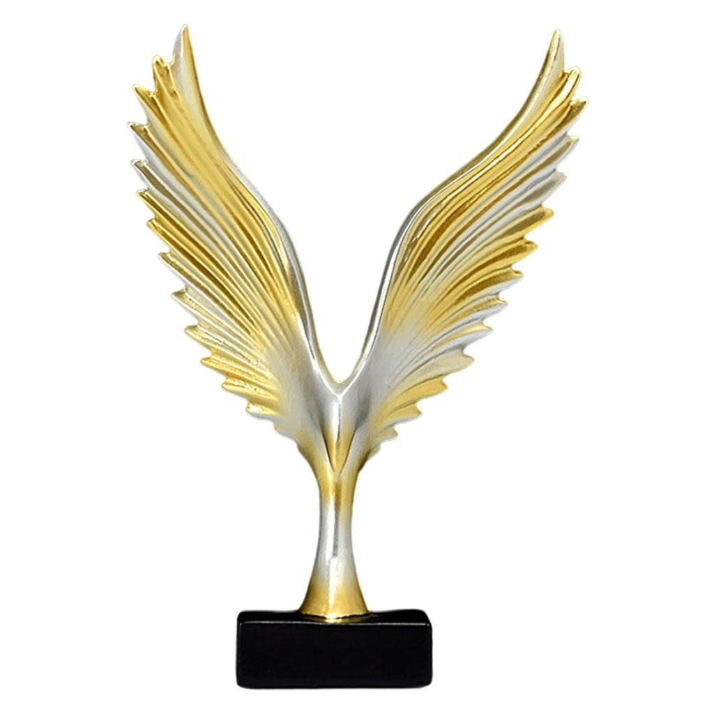 Eagle/Angel Wing Statue Figurine Sculpture Resin Craft Collectible Feng ...