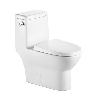 Two-Piece Toilets for Bathrooms, Comfort Chair Height Elongated Toilet ...