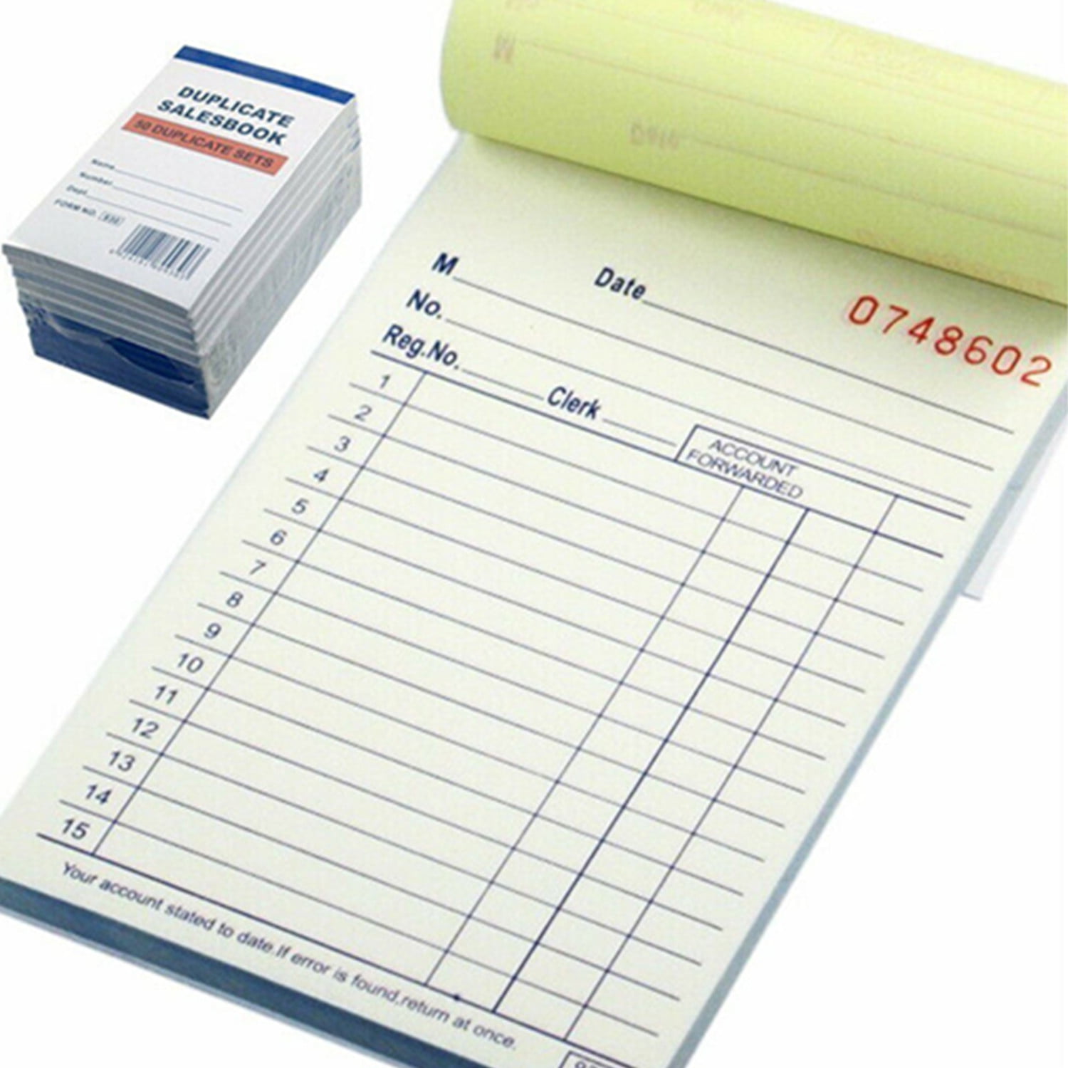 10 Pack of 50 Duplicate Forms 3.5" X 5.5" Small Sales Book Order ...