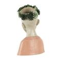 DecMode 10" x 17" Bust Beige Resin Woman Planter with Succulent Crown ...