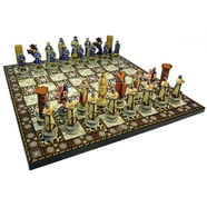 Medieval Times King Arthur Camelot Chess Set with 14 1/2"" Mosaic Color ...