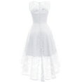 Market In The Box Womens Lace Dress Vintage Floral Sleeveless Hi Lo
