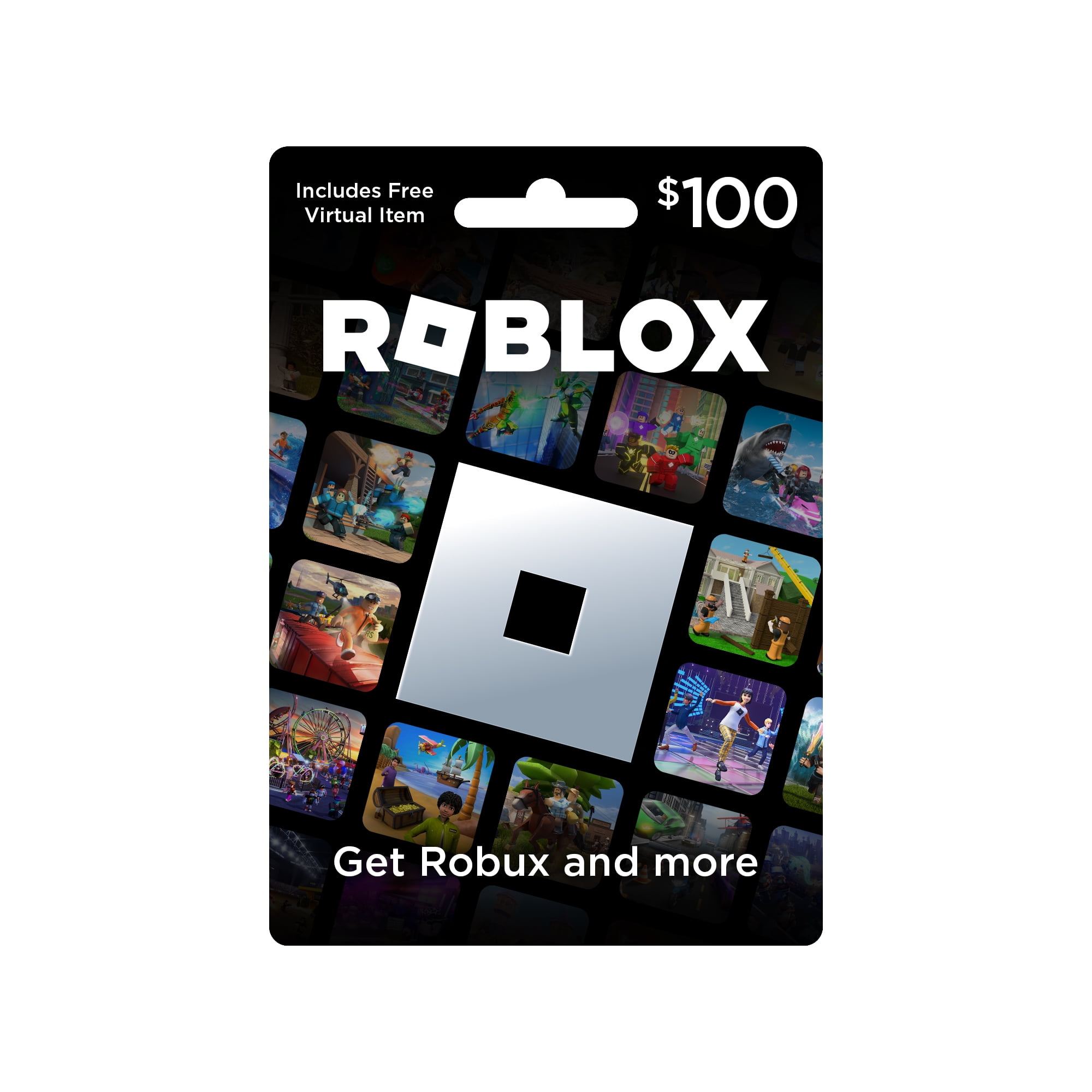 Roblox Black - $100 Physical Gift Card - Walmart.com