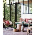 3 Panel Green Room Divider with Tropical leaf - Walmart.com