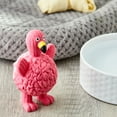 Vibrant Life Playful Buddy Flamingo Latex Dog Toy Squeaks Light ...