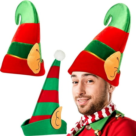 NETSENG2 Pieces Christmas Elf Hat Christmas Holiday Party Hats with ...
