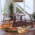 6ft Round Rug Farm Pig Area Rugs for Living Room Bedroom Washable Non ...