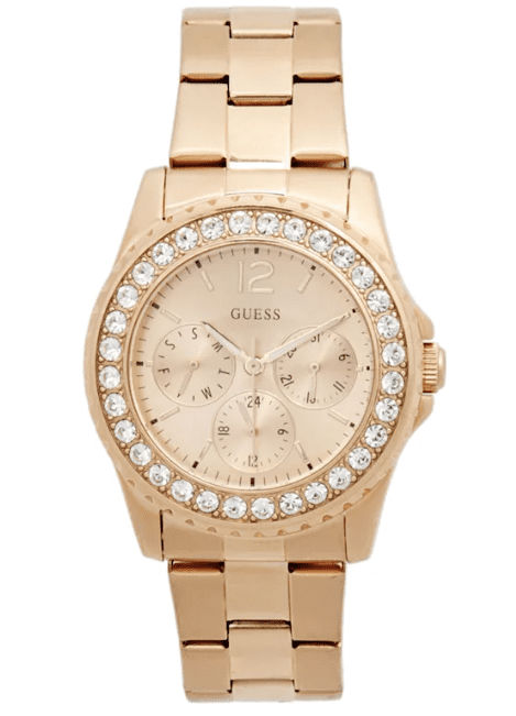 GUESS Rose Gold-Tone Multifunction Watch U12005L2 - Walmart.com