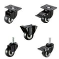 Factory direct 1.5 inch 2 inch industrial casters with brake rubber ...