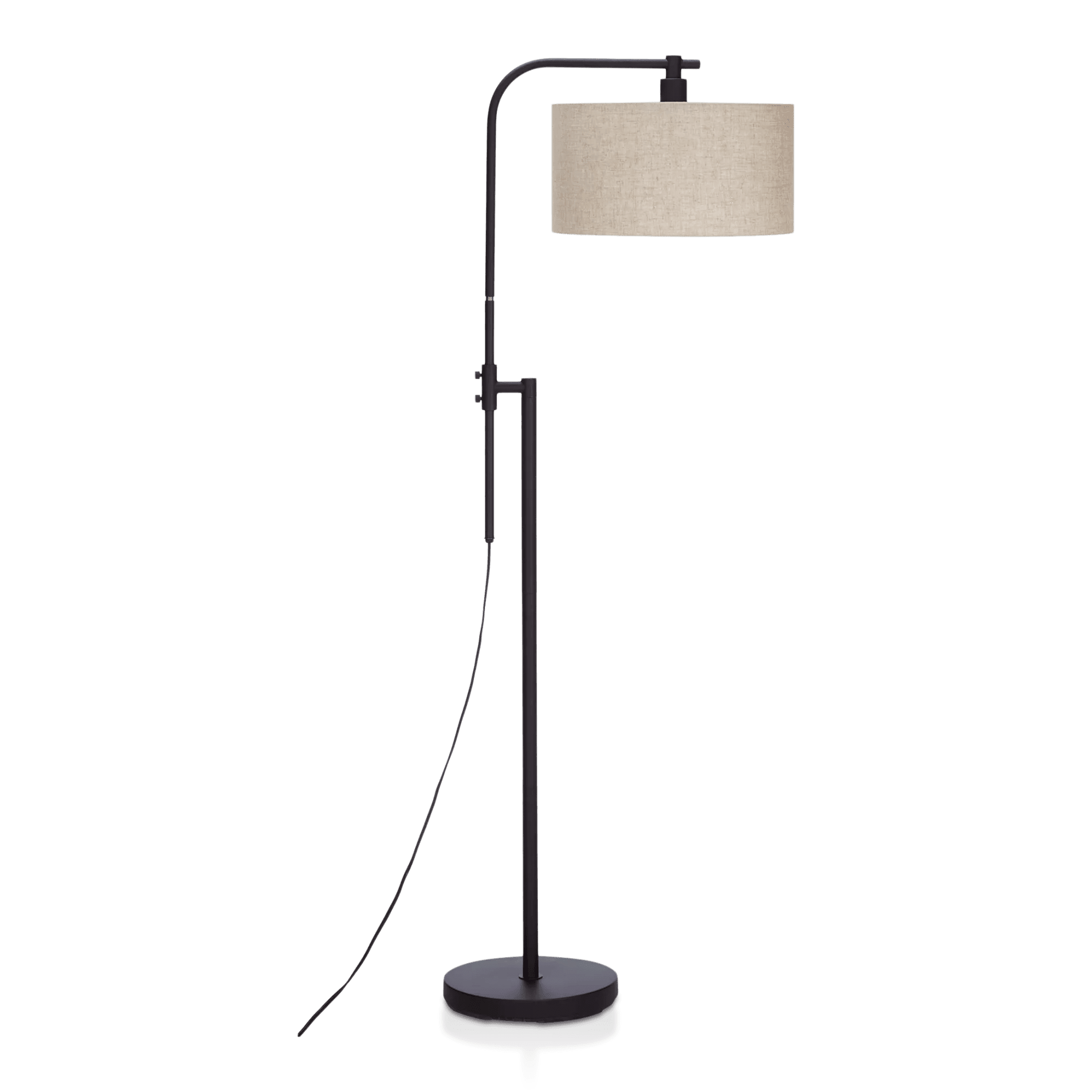 Click here for Bouclair Linen Swivel Metal Floor Lamp 15 X 67 In... prices