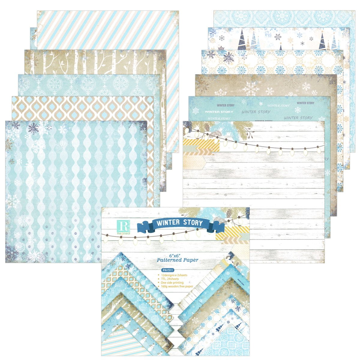 Blue Scrapbooking Paper