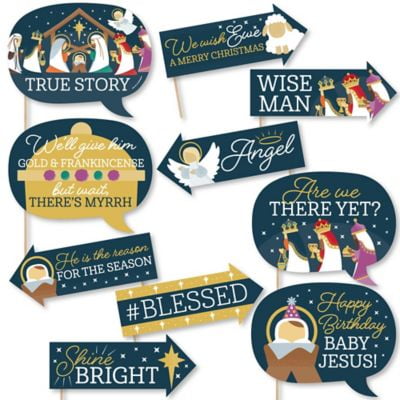 Big Dot of Happiness Funny Holy Nativity - Manger Scene Religious ...