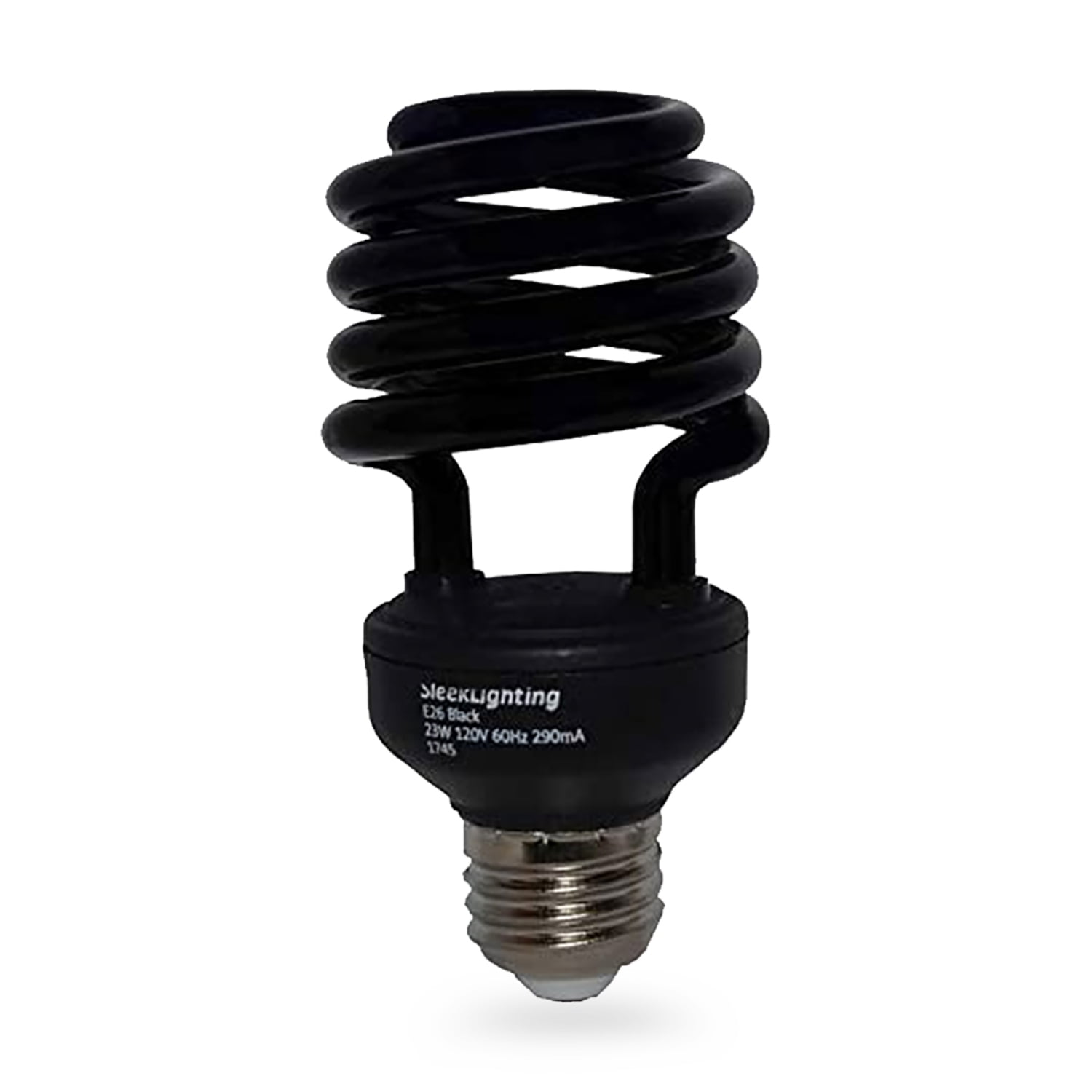 Sleeklighting 23 Watt Spiral CFL Black Fluorescent Light Bulb Medium ...