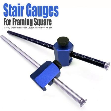 Tobaotwe 2PCS Tall Stair Gauges Rip Guide Speed Square Jigs Framing ...