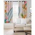 Coastal Beach Blackout Curtains for Bedroom/Living Room, Thermal ...
