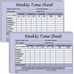 Weekly Time Sheets, 5.5 X 8.5, 1/page, 50 Forms/pad, 2 Pads/pack ...