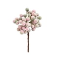 6 Pack - Artificial Plastic Flower Grass Stems - Realistic Fake ...