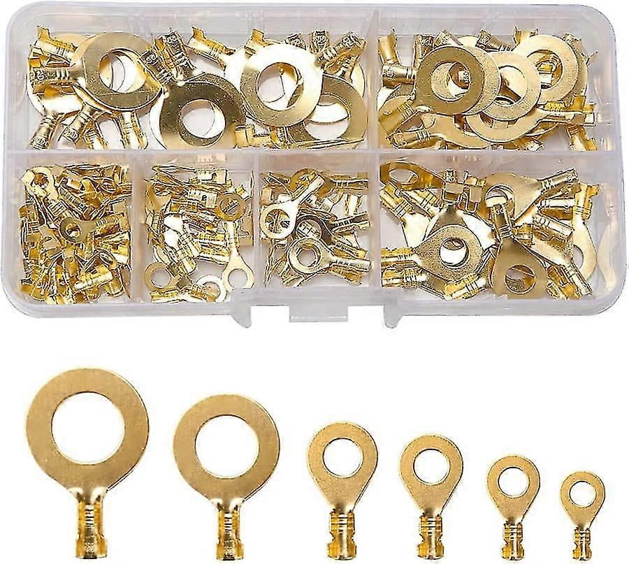 150 Pieces Brass Electrical Cable Lugs, Round Brass Electrical Lugs ...