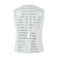 GJSYRH Boys Girls Sequin Waistcoat Sleeveless Hip-hop Jazz Dance Stage ...