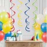 Multi-Color Foil Dizzy Danglers, 24", 4 Count, by Way To Celebrate ...