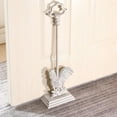Heavy Duty Cast Iron Rooster Door Stopper, 20 Inch Tall Door Stop with ...