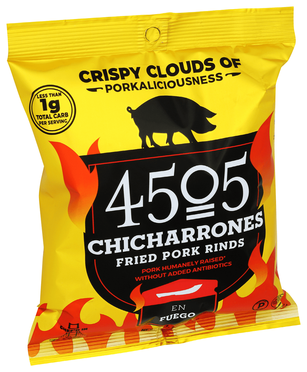 Buy 4505 Meats Chicharrones En Fuego Fried Pork Rinds, 1.1 oz [Pack of ...